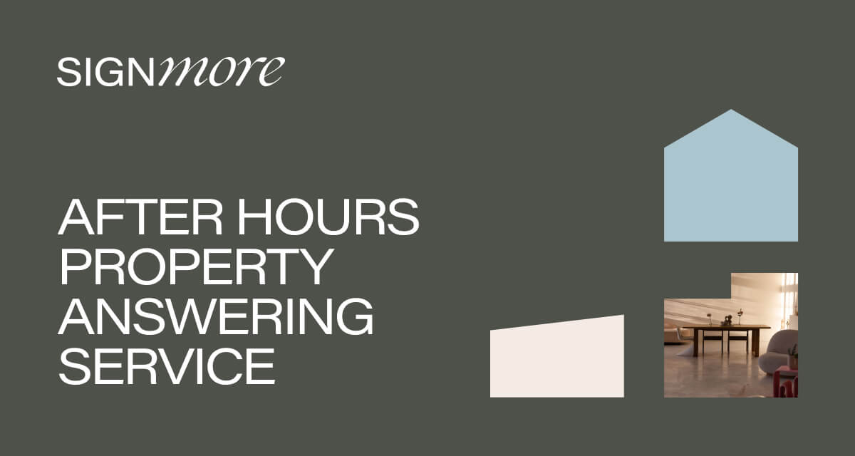 Real Estate After Hours Answering Service | SignMore